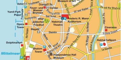 Tel Aviv mapa - Mapa de Tel Aviv (Israel)